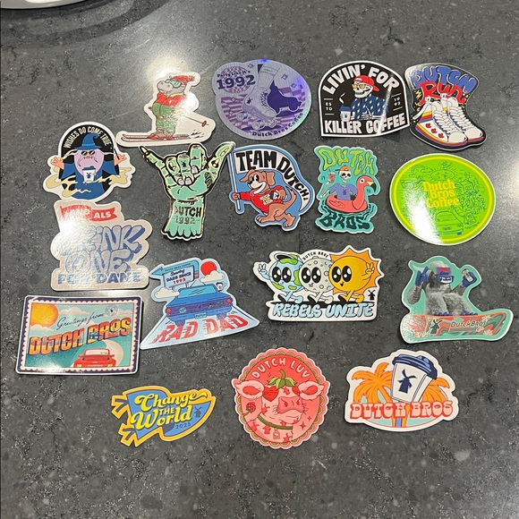 Dutch Bros | Other | Dutch Bros Assorted Sticker Collection | Poshmark